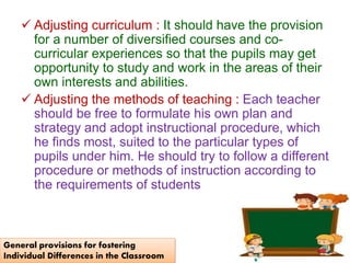 Individual Differences in Learners | PPTX