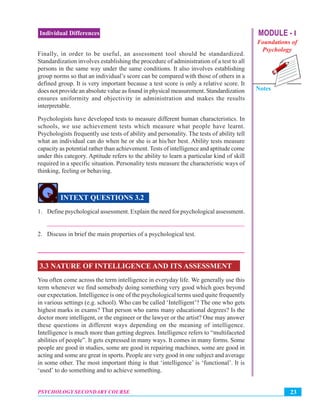 Individual differences in psychology | PDF | Standardized Testing ...