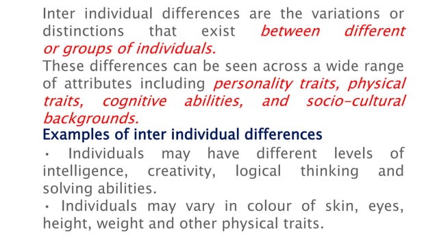 individual differences.pptx | Science