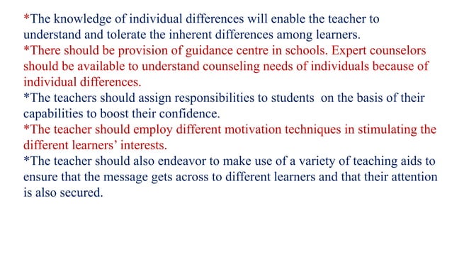 individual differences.pptx | Science