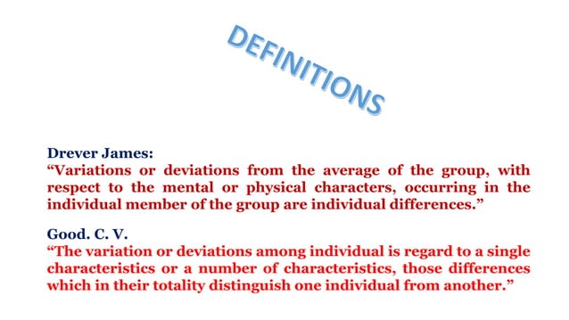 individual differences.pptx | Science