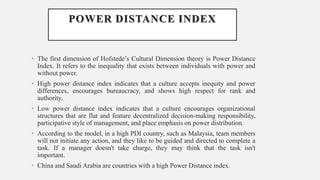 Hofstede cultural dimensions theory | PPTX