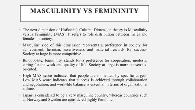 Hofstede cultural dimensions theory | PPTX