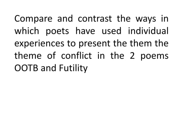 Individual experiences ootb & falling leaves jack & james | PPT