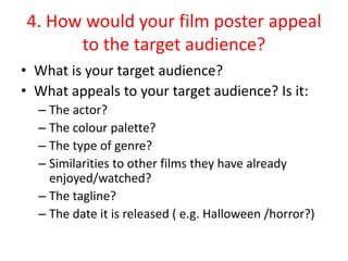 Individual film poster evaluation help | PPT