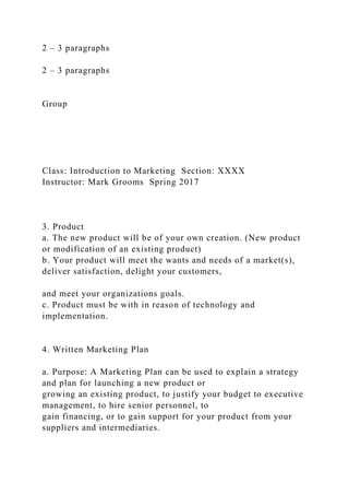 Individual & Group Project – Marketing Plan Class Intr.docx
