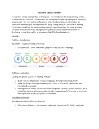 Design Thinking sample project | DOCX