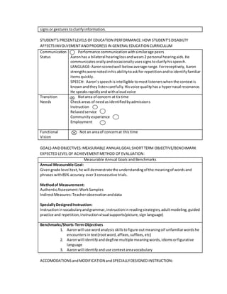 Individualized Education Program (IEP) | DOCX