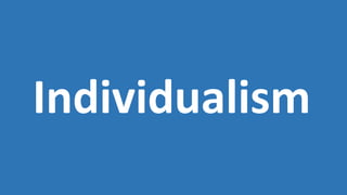 Individualism | PDF