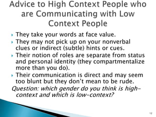 Individualism, Collectivism, High And Low Context | PPTX