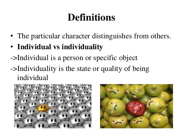 Individuality