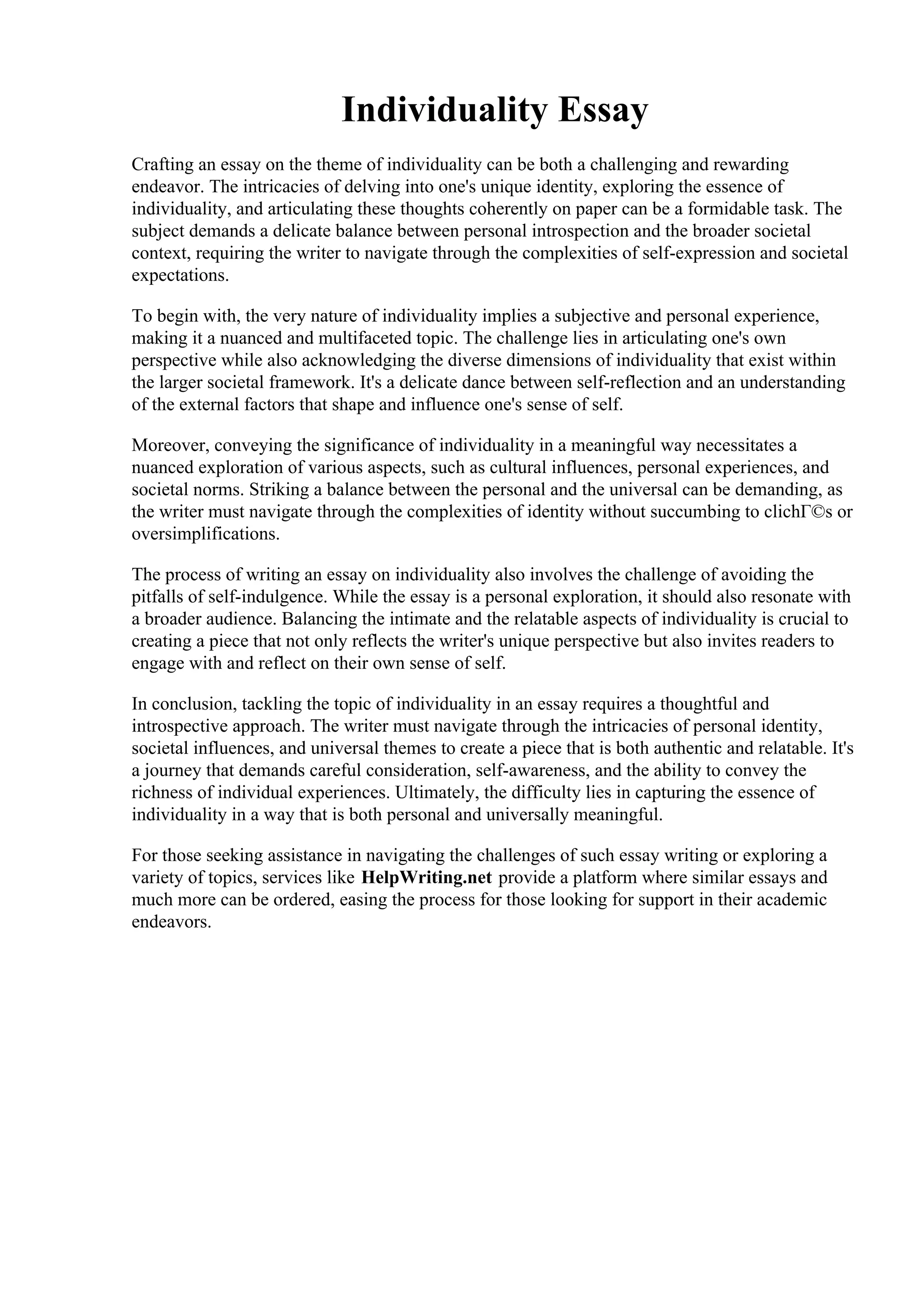 Individuality Essay.pdf