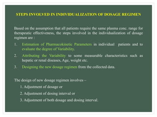 Individualization of dosage regime | PPT