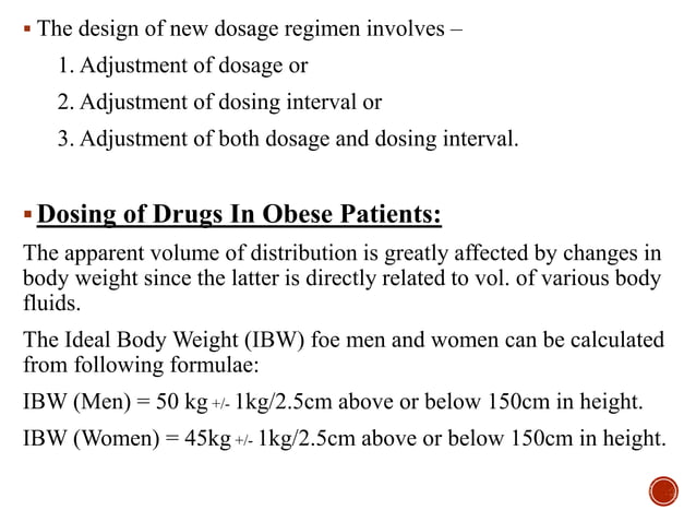 Introduction to dosage regimen and Individualization of dosage regimen ...