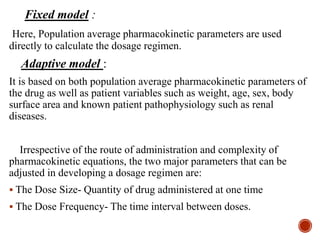 Introduction to dosage regimen and Individualization of dosage regimen ...