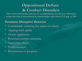 Emotional and Behavior Disorders | PPT