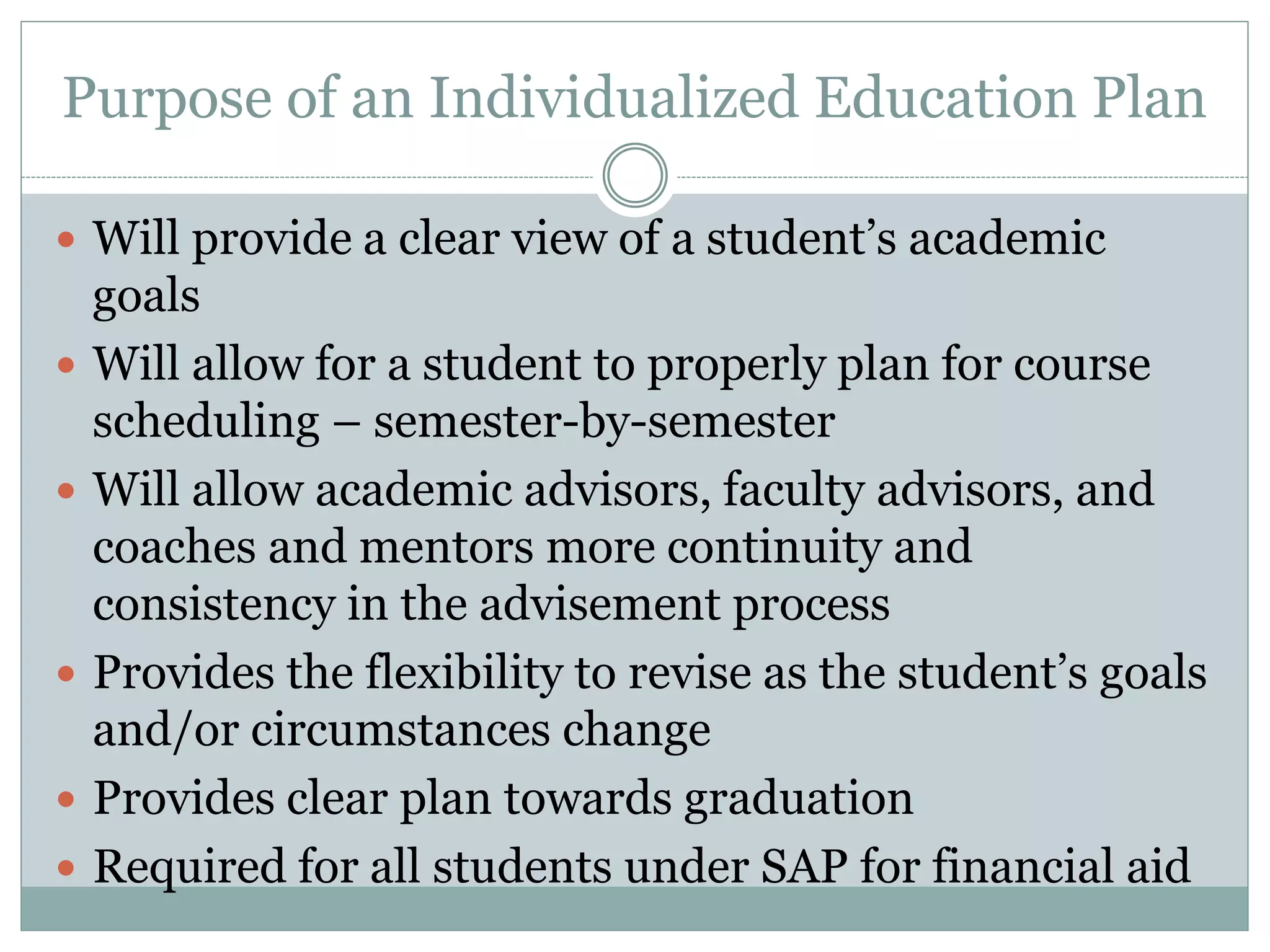 Individualized education plan in depth | PPTX