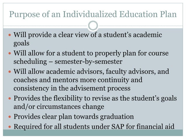 Individualized education plan in depth | PPTX