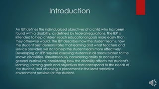 Individualized education program | PPTX