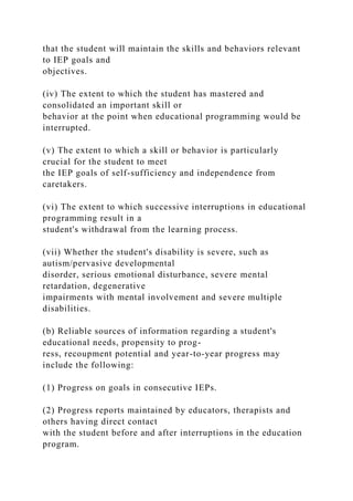 INDIVIDUALIZED EDUCATION PROGRAM (IEP)School AgeStudent’s Nam.docx