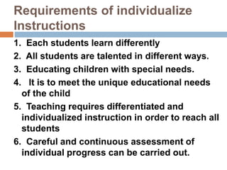 Individualized instruction teaching method | PPTX