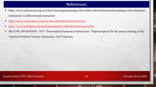 Individualized instruction in regular classroom | PPT