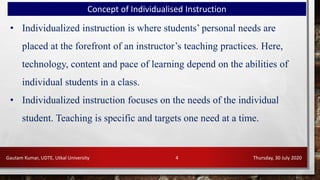 Individualized instruction in regular classroom | PPT
