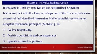 Individualized instruction in regular classroom | PPTX