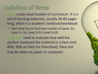 Individualized pace work | PPTX