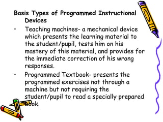 Individualizing Programmed Materials | PPT