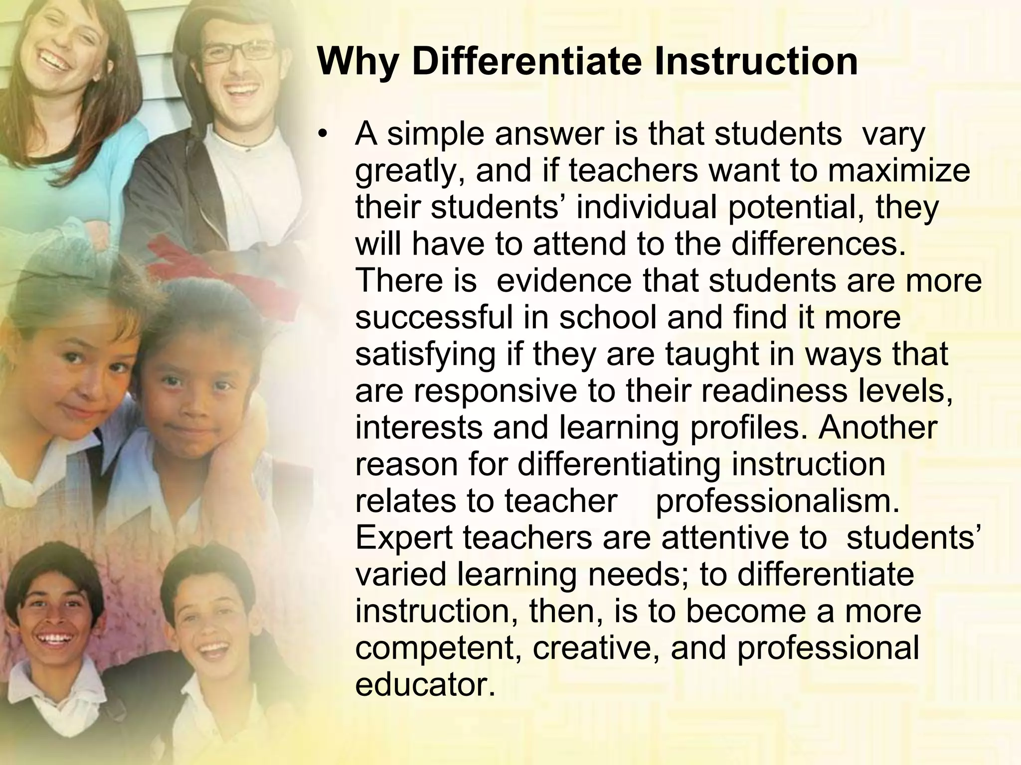 Individual Learner Difference | PPTX | Special Education | Education