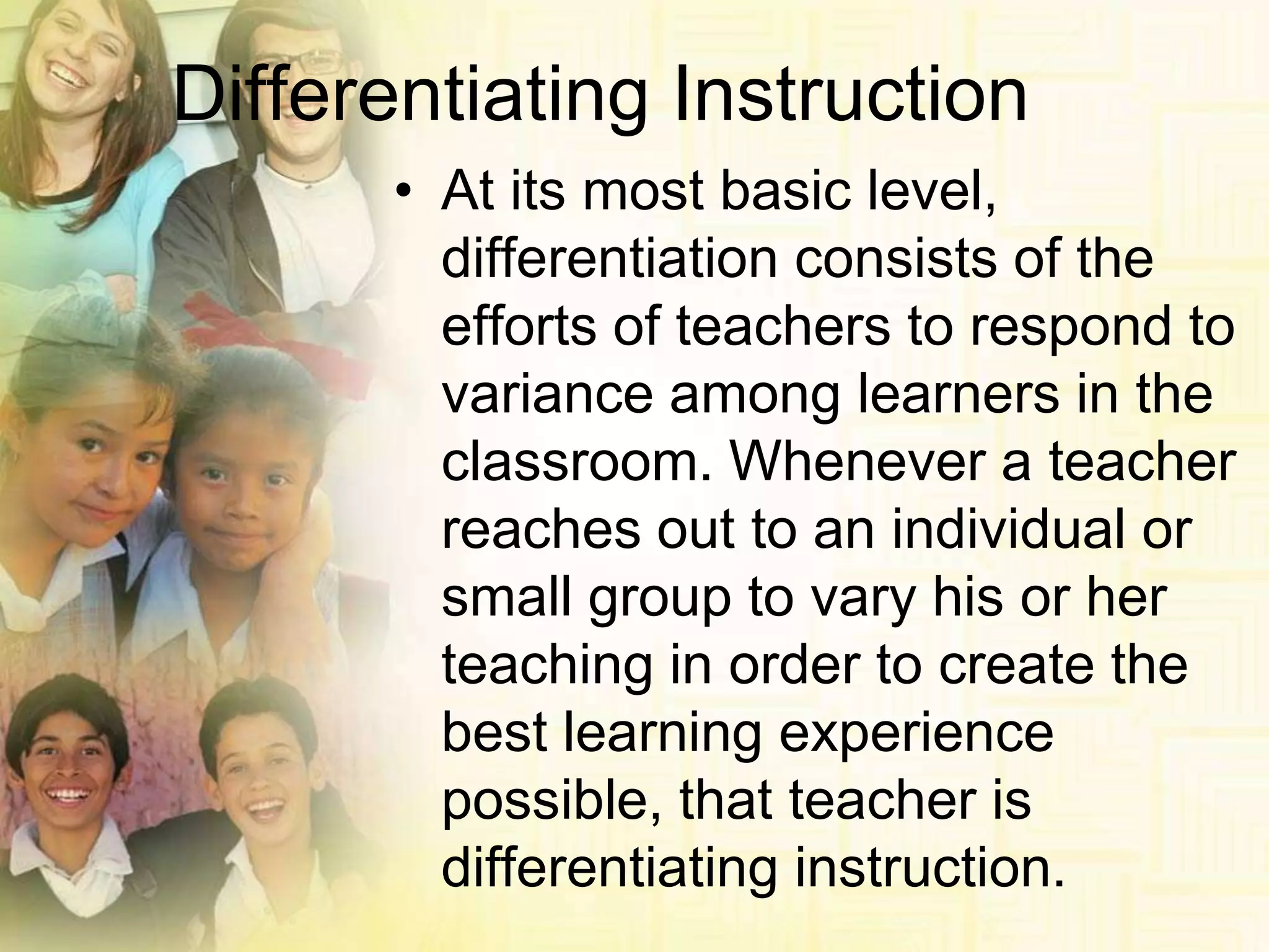 Individual Learner Difference | PPTX | Special Education | Education