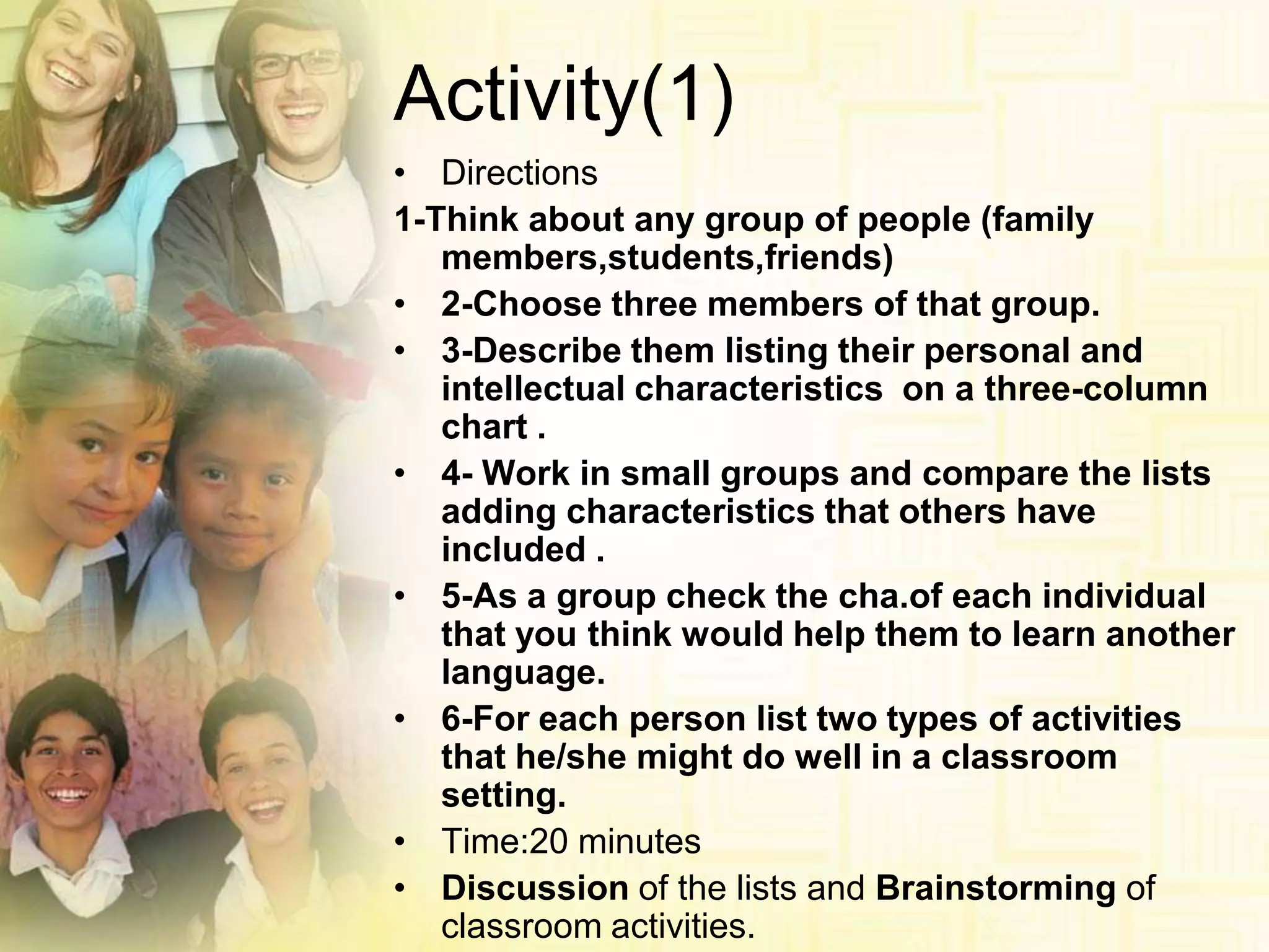 Individual Learner Difference | PPTX | Special Education | Education