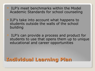 Individual learning plans like SoP's | PPT