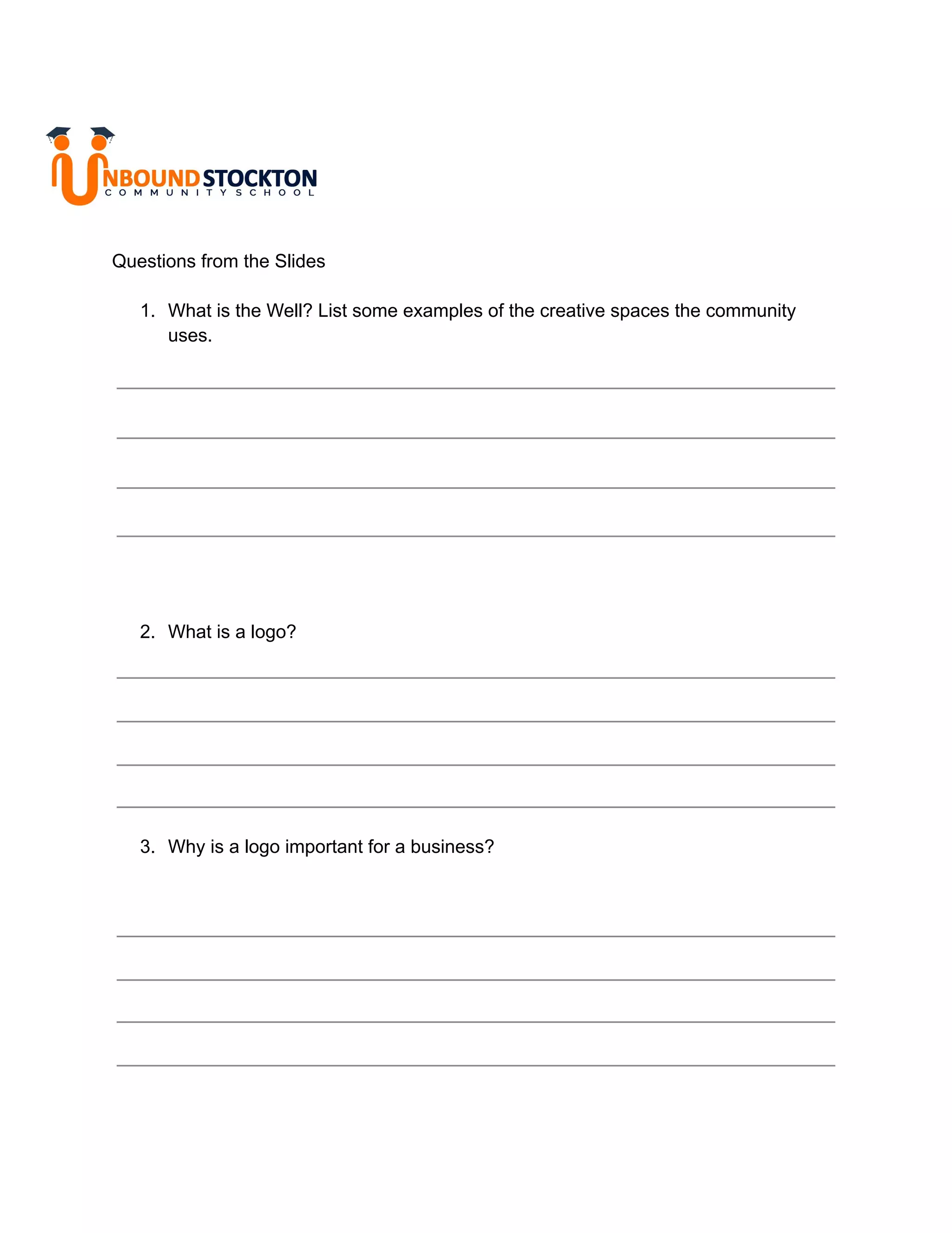 Individual LOGO Design Handout - The Well.pdf | Hobbies & Interests