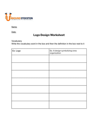Individual LOGO Design Handout - The Well.pdf | Hobbies & Interests
