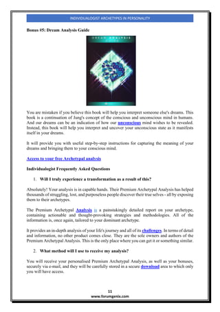 Individualogist archetypes in personality | PDF