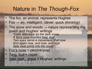 Comparison Between Ted Hughes' "The Thought-Fox" and "The Horses" | PPT ...