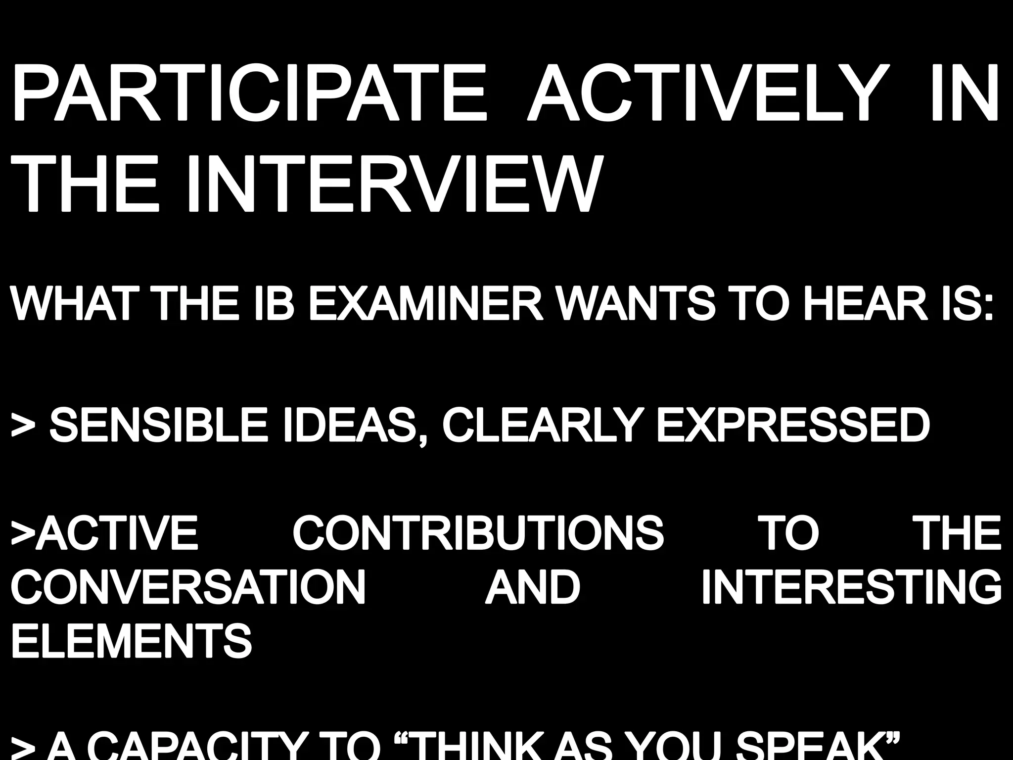 IB ENGLISH B: INDIVIDUAL ORAL | PPTX