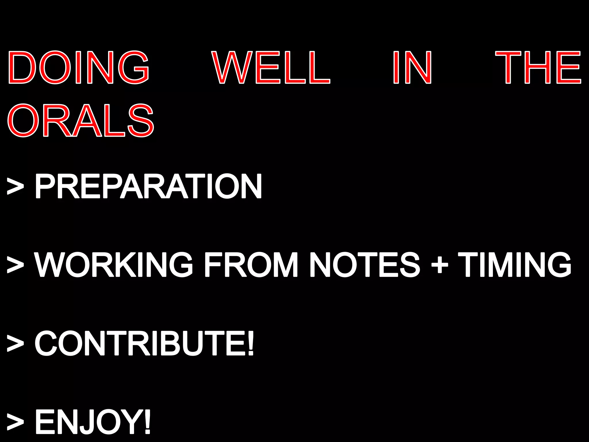 IB ENGLISH B: INDIVIDUAL ORAL | PPTX