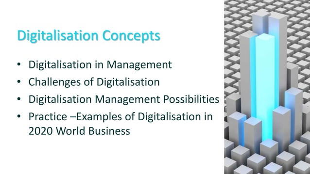 Digitalisation in Management | PPTX