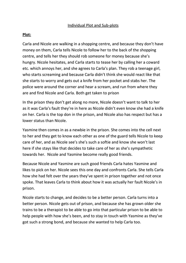 Individual Plot and Sub-plots | ODT