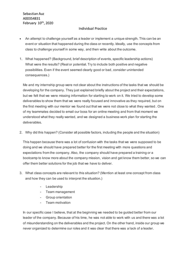 Individual practice | PDF