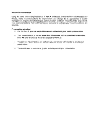 Individual Presentation.docx | Educational Assessment | Education