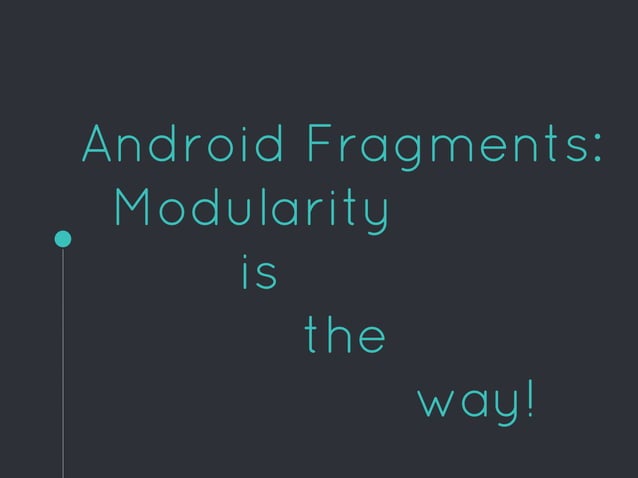[Individual presentation] android fragment | PPT