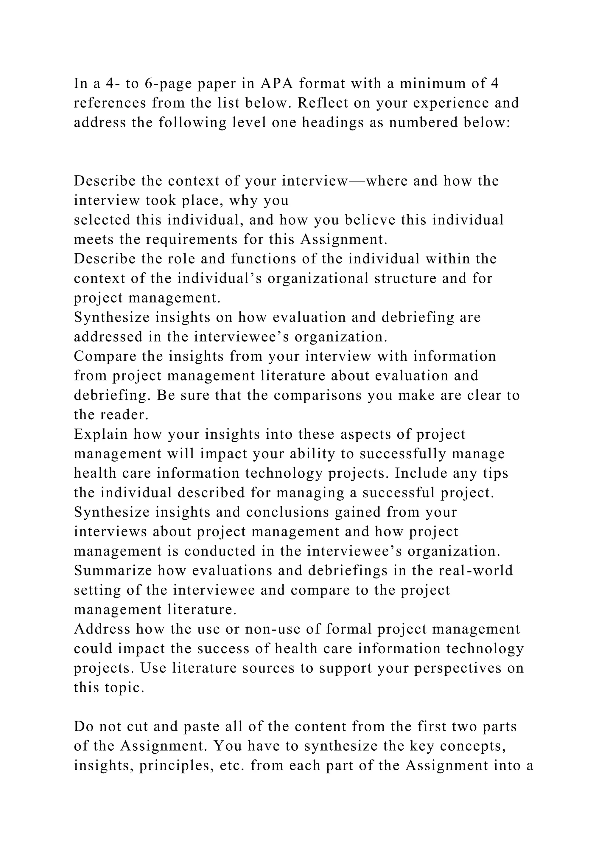 Individual Project Part 3 Project Evaluation, Lessons Learned, a.docx