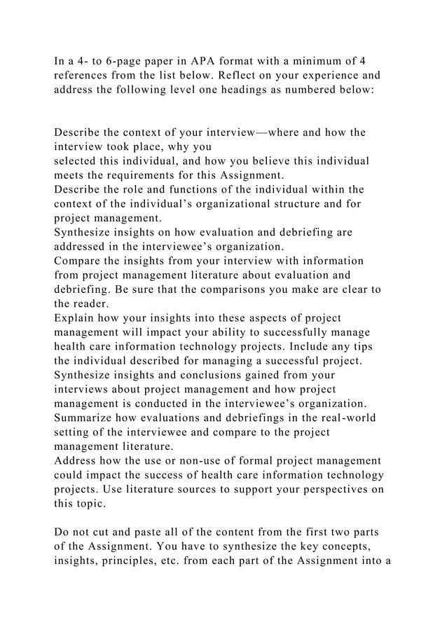 Individual Project Part 3 Project Evaluation, Lessons Learned, a.docx