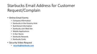 Customer Feedback Analytics for Starbucks | PPT