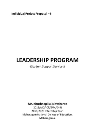Leadership Program | Project Proposal | PDF