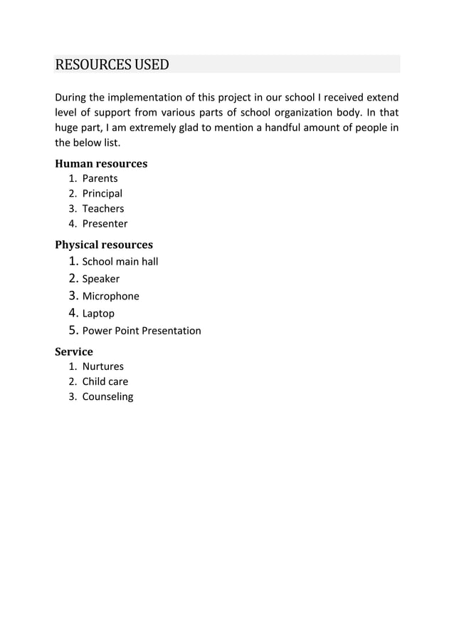 Health care workshop | Individual project report | PDF